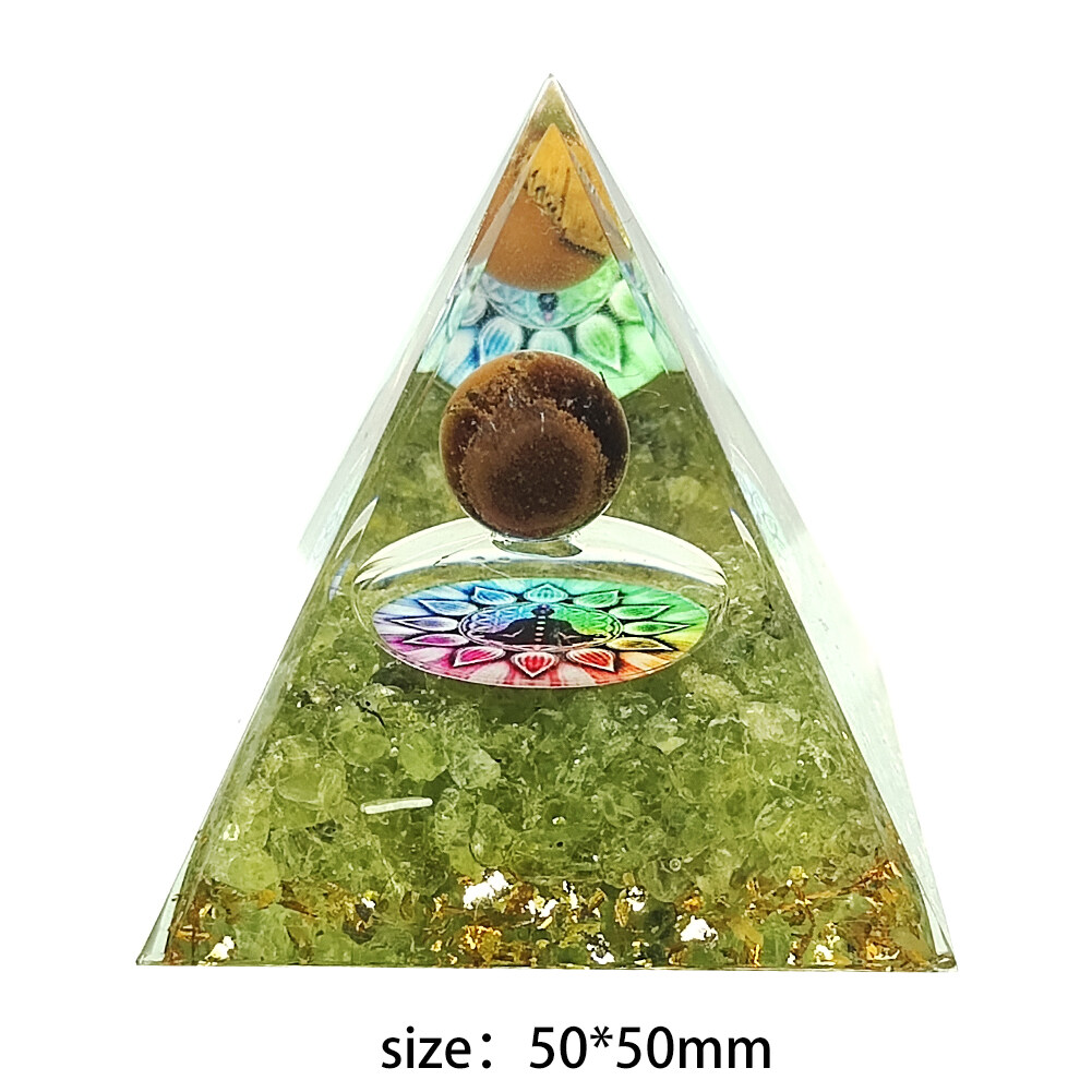 Ogan Pyramid Handmade Crushed Stone Energy Tower พีระมิดเครื่องประดับ - ShoppingHappy7 - ThaiPick