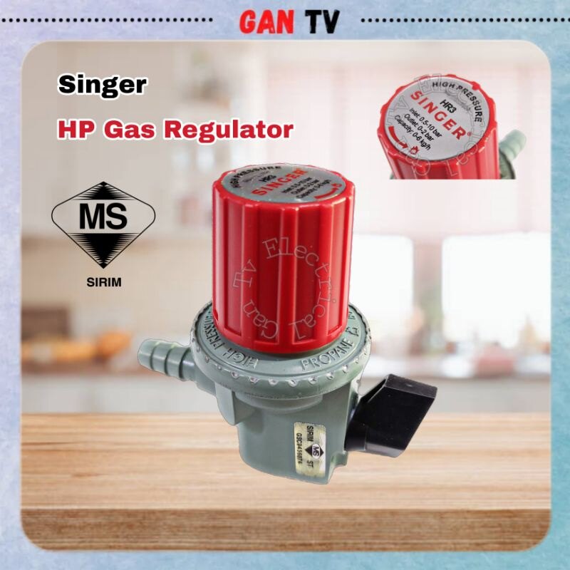 GANTV Original Singer HR3 High Pressure Gas Regulator Sirim Approved ...