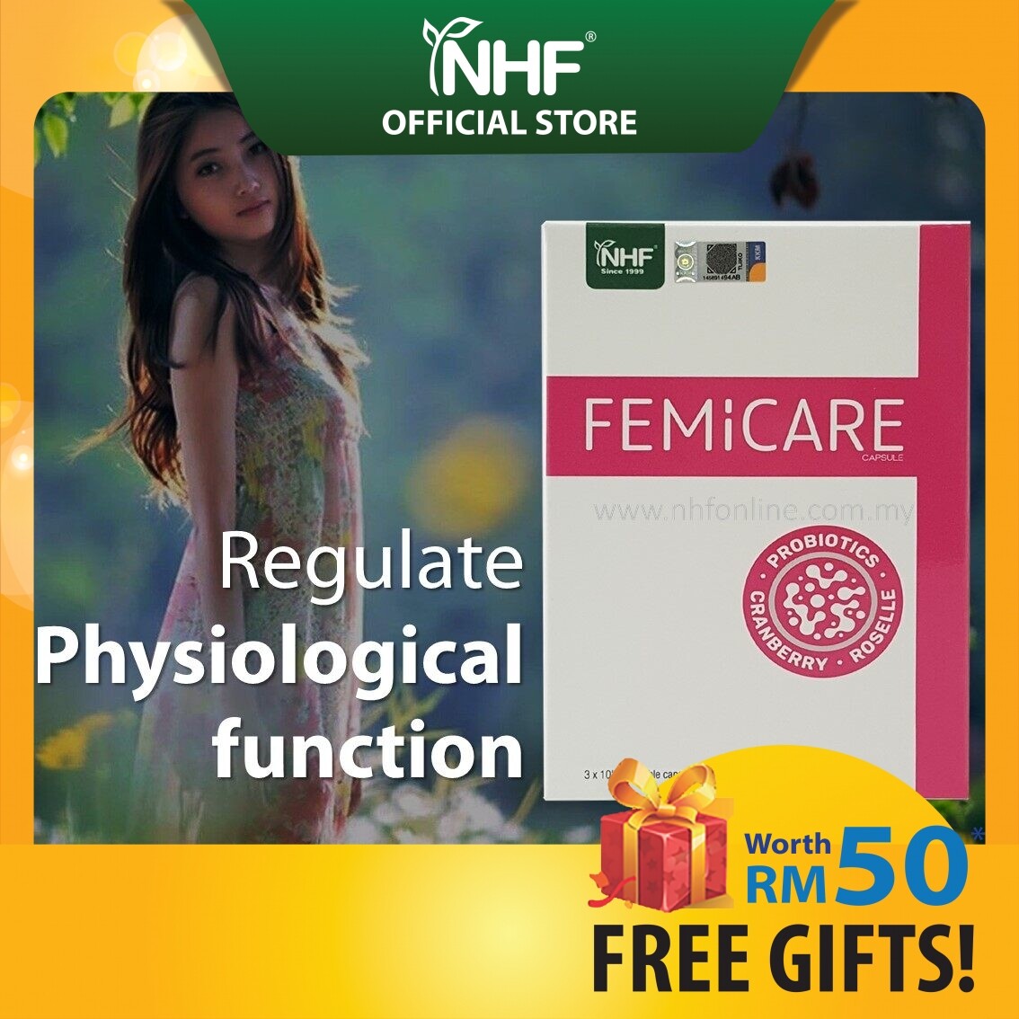 NHF FEMiCARE Probiotic for Female 女性益生菌胶囊 - 30 capsules [READY STOCK ...