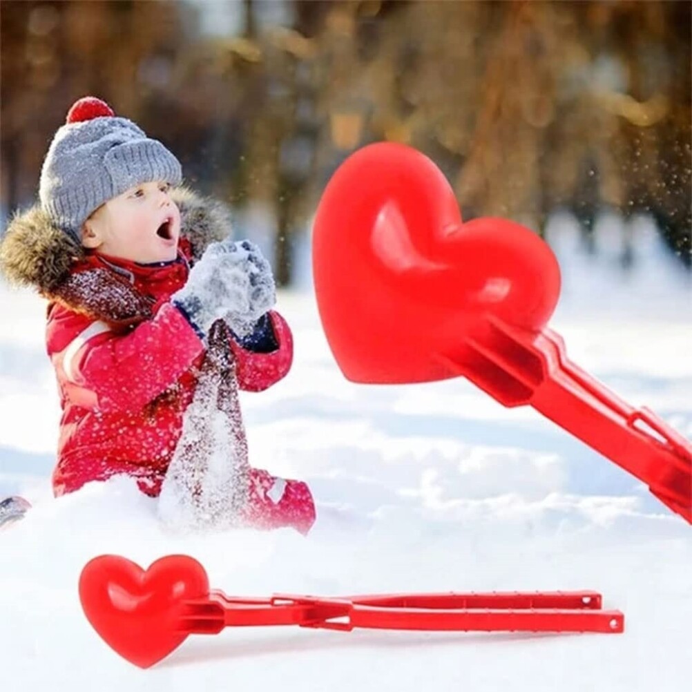 7 Pack Snow Toys Kit Duck Snow Mold Heart Shaped Snowball Maker Toys ...