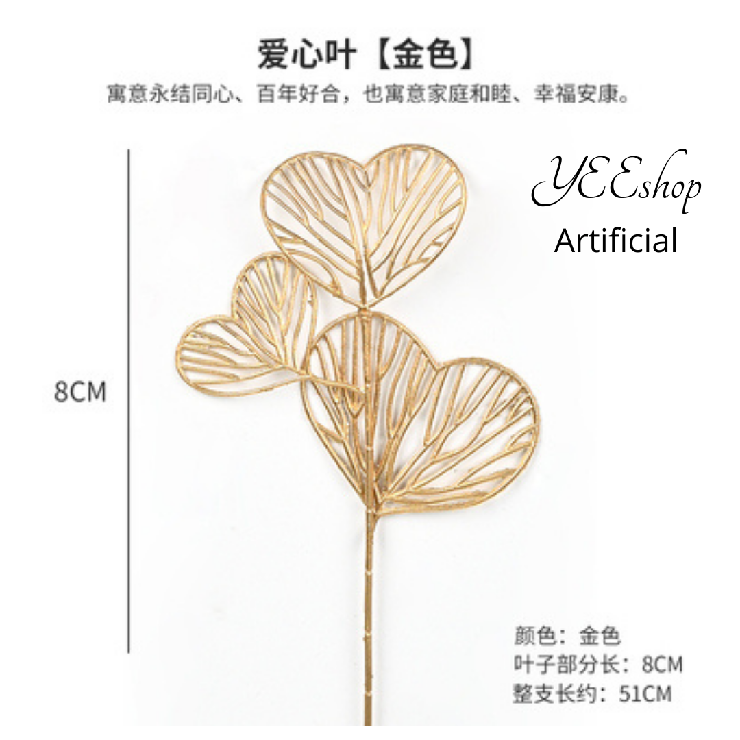 | Cake Decoration | Gold Artificial Ginkgo Leaf Acrylic Birthday Cake ...