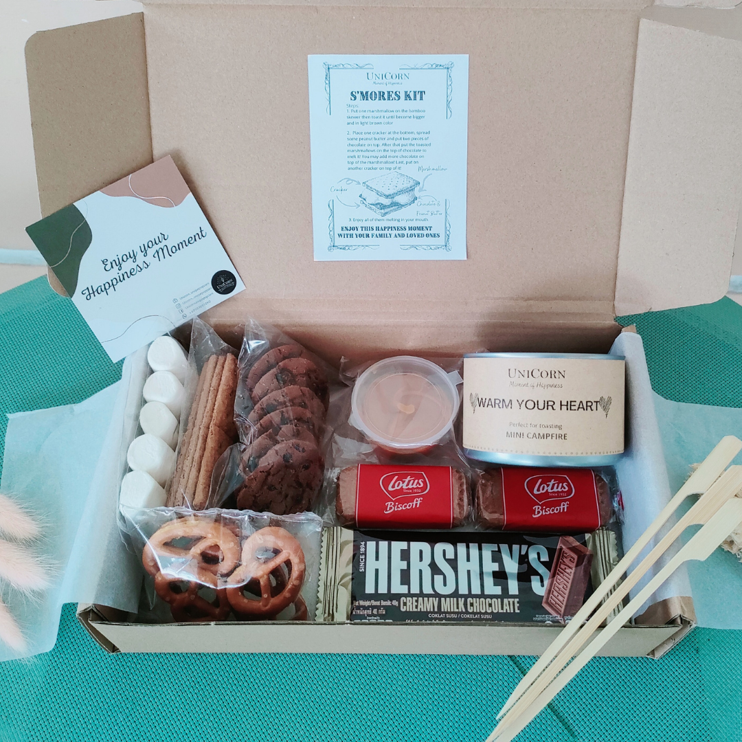 Smore kit Unicorn Smores kit Lotus Biscoff Marshmallow Premium Set Gift ...