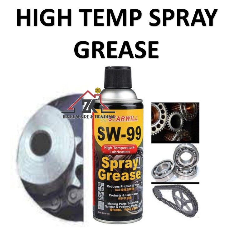HIGH TEMPERATURE LUBRICATION SPRAY GREASE 400ML / HIGH TEMP GREASE | Lazada