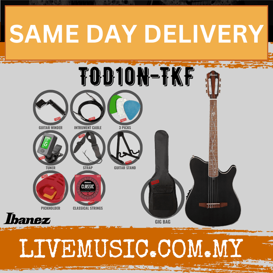 Ibanez TOD10N Tim Henson Signature Nylon Acoustic-electric Guitar ...