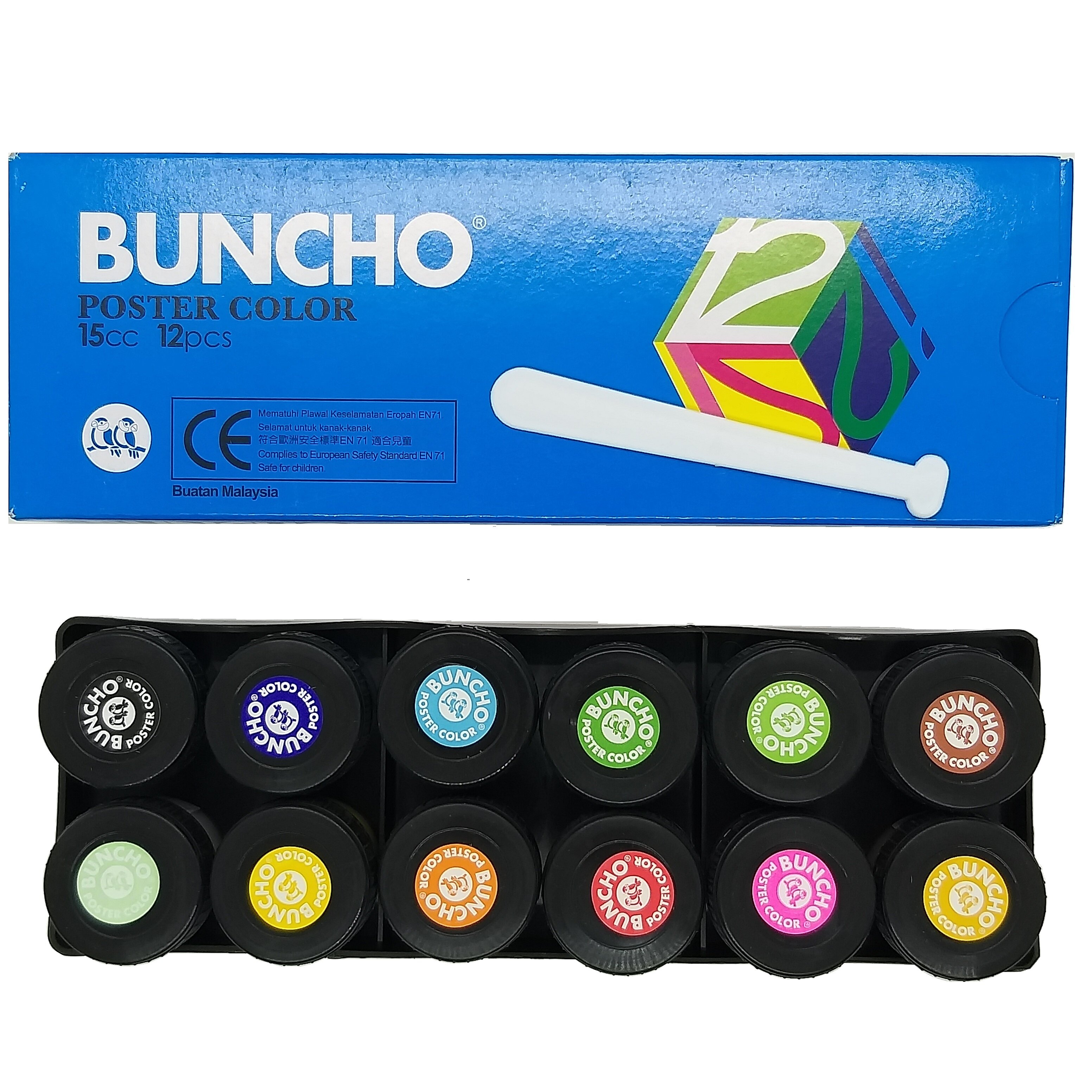 Buncho Poster Color 15 cc 12 / 18 Colors | Lazada