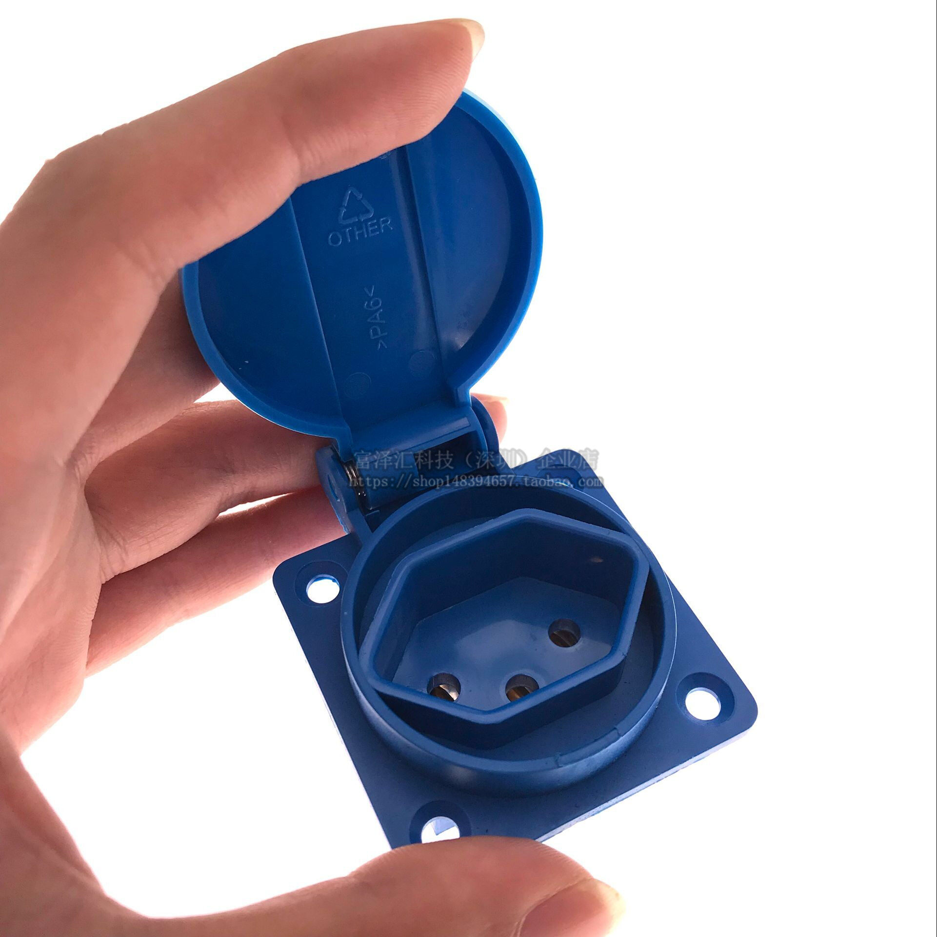 Swiss standard waterproof socket power socket 3 holes and three circles ...