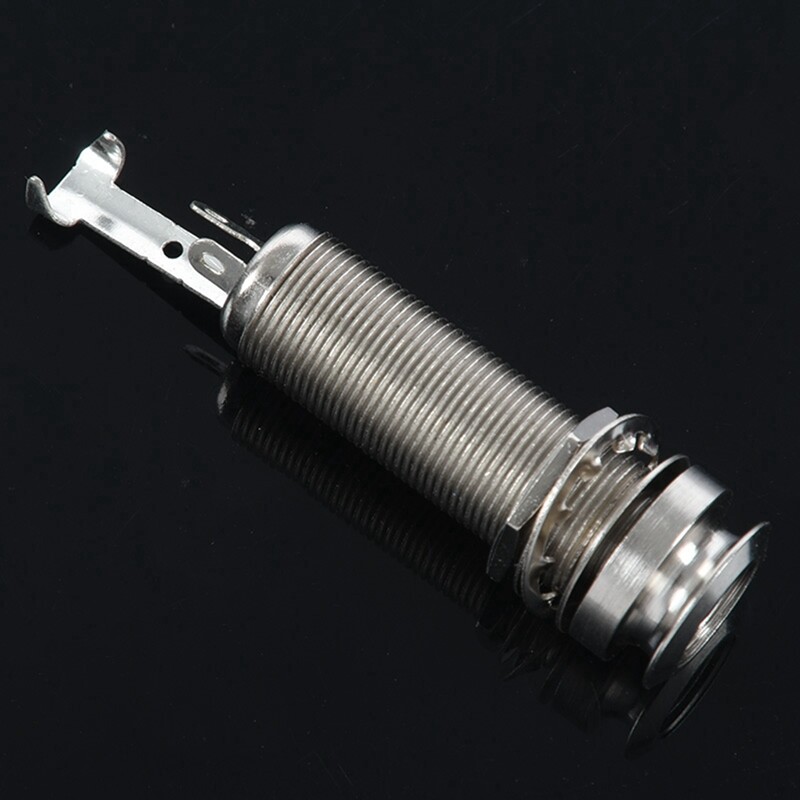 10PCS Guitar Pickup Endpin Output Jack Nickel Strap Lock Chrome - DSDG ...