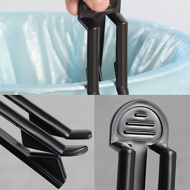 4Pcs Trash Can Clamp Plastic Garbage Fixed Waste Bin Bag Bag Clip ...