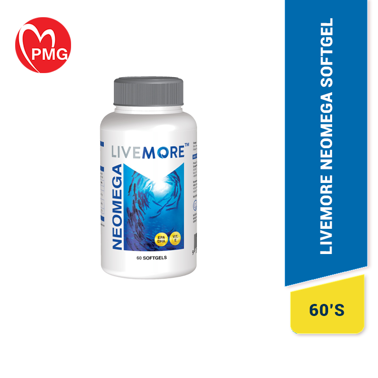[LIVEMORE] Neomega Softgel 60's - Origin of Fish Oil (Product from New Zealand) | Lazada