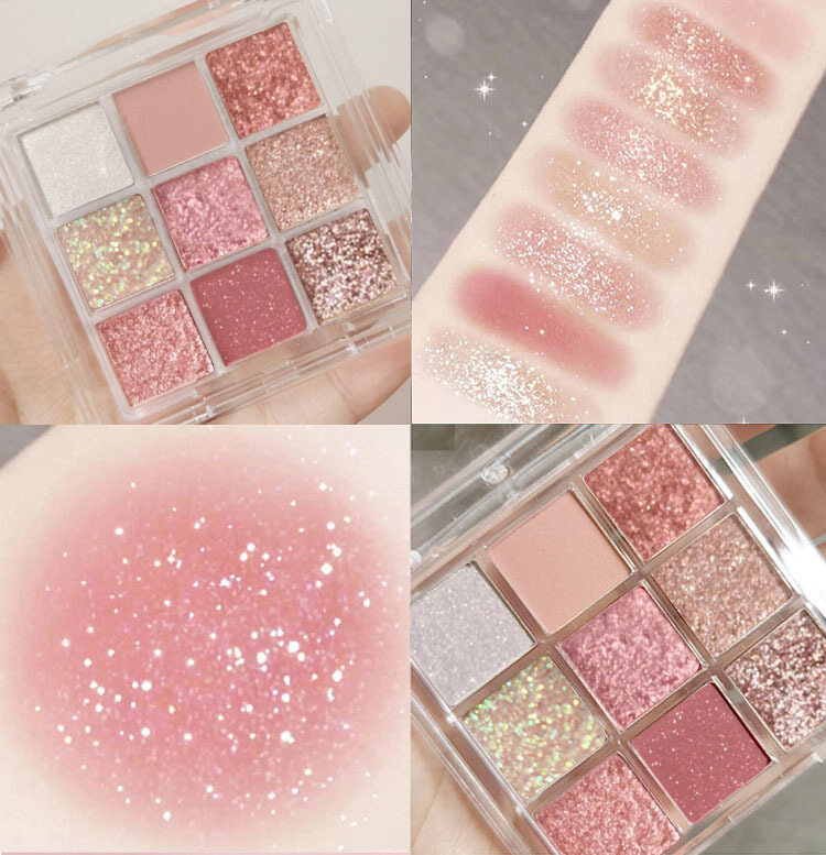 Enerbeauty INSFANY 9สีใหม่โปร่งใสอายแชโดว์อะคริลิคตลับอายชาโดว์ ...