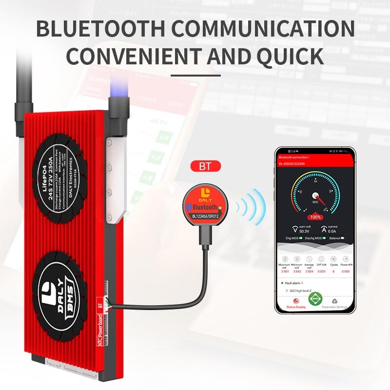 Daly สมาร์ท BMS 4S LiFePo4 12V 24V 36V 48V 30A 60A 80A 100A 120A 150A 200A 250A 300A 400A Li-Ion ...