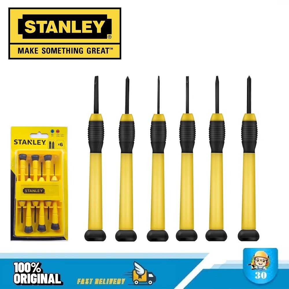 Stanley STHT66052-8 (66-052) 6 Piece Bi-Material Handle Precision ...
