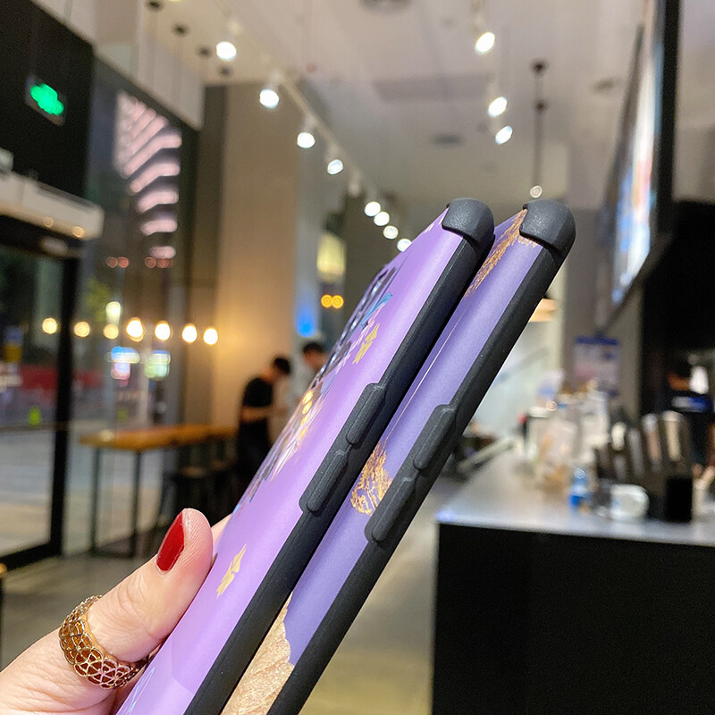 เคสโทรศัพท์ OPPO A74 4G 5G ลายดอกไม้สีม่วงพร้อมสายคล้องคอ OPPO A74 2021 ...