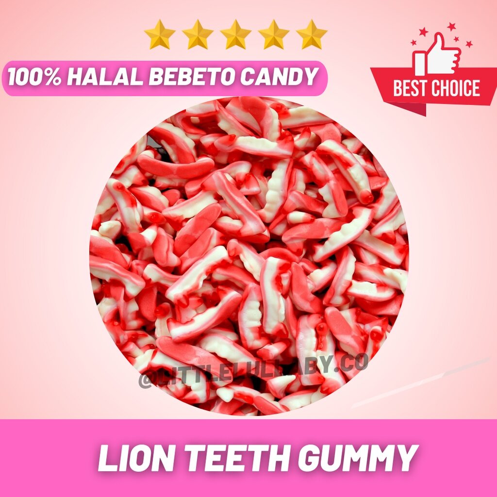 Halal Bebeto Haribo Lion Teeth Sweet Candy Gummy Tidbits Snack Gummi ...