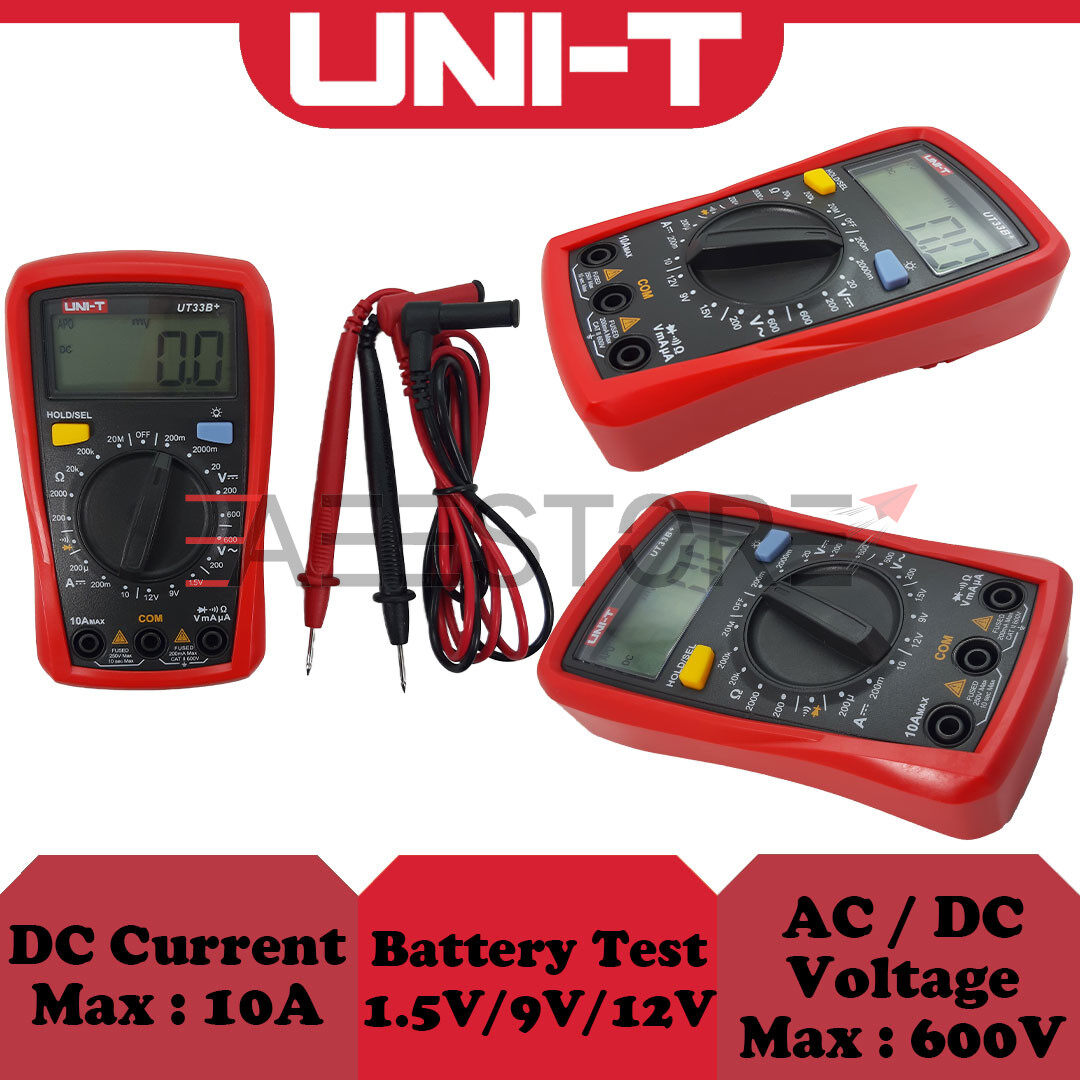Uni-T UT 33+ Series Palm Size Digital Multimeter ( UT 33A+ / UT 33B ...