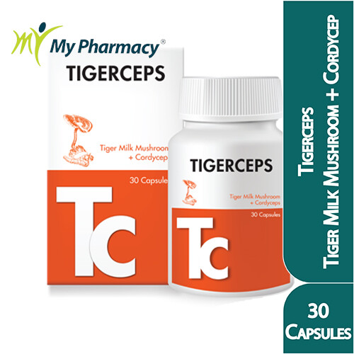 TIGERCEPS TIGER MILK MUSHROOM & CORDYCEPS 30 CAPSULES | Lazada