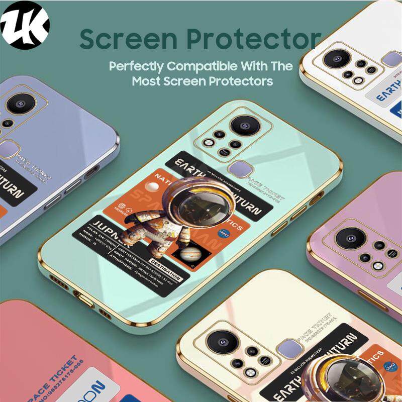 Electroplated เคสโทรศัพท์ Infinix Hot 11s 11 NFC X662 X6812 Astronot ...