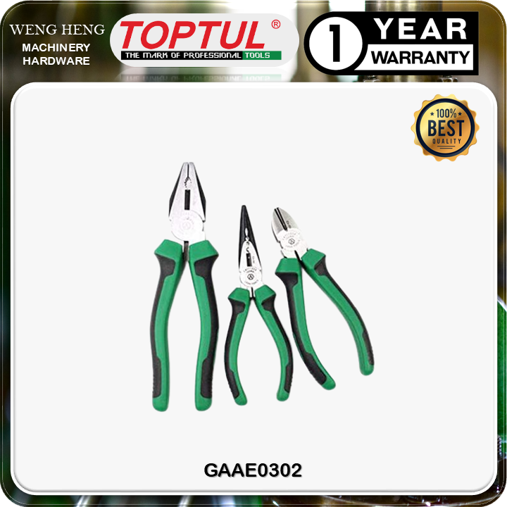 TOPTUL GAAE0302 - 3 pcs PLIERS SET | Lazada