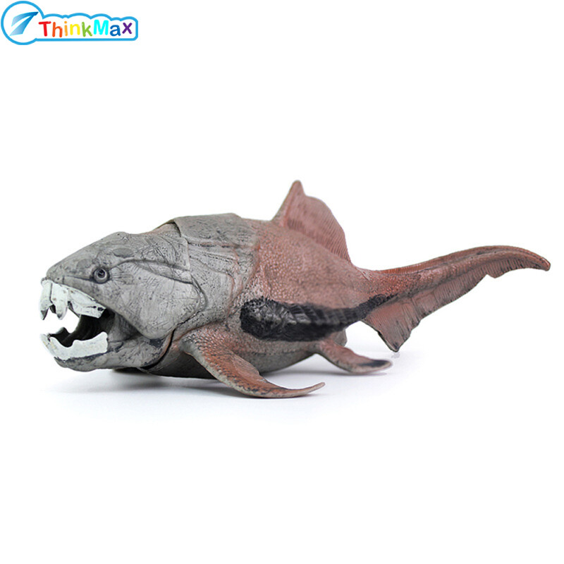 จำลอง Dunkleosteus Oceanic ไดโนเสาร์รูปขากรรไกรที่สามารถเคลื่อนย้ายไดโนเสาร์ของเล่นรุ่นการศึกษา ...
