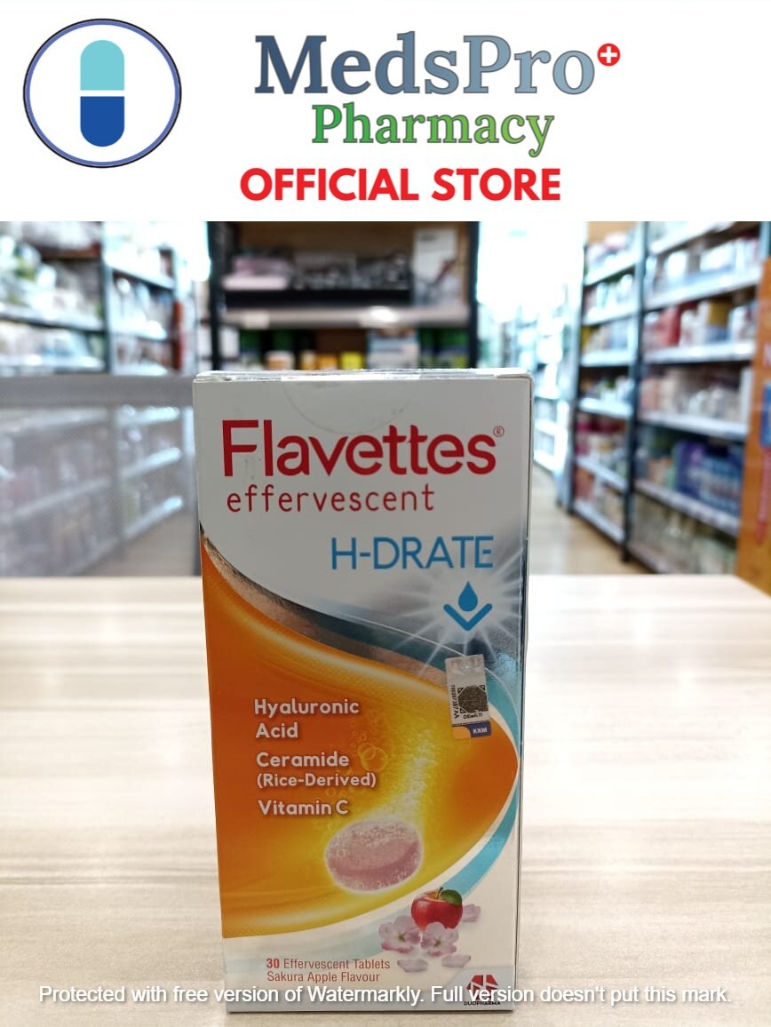 FLAVETTES EFFERVESCENT H-DRATE 30'S | Lazada