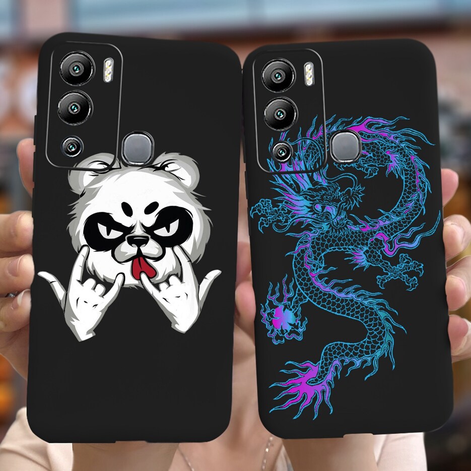 สำหรับ Infinix ร้อน12i กรณี X665 X665B สัตว์น่ารักการ์ตูนปกอ่อน TPU ...