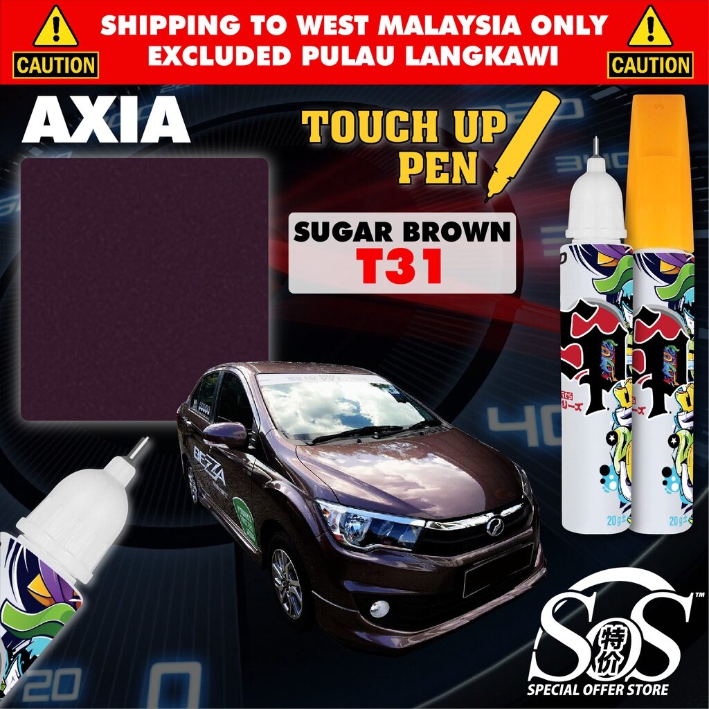 Touch Up Pen PERODUA AXIA Original Stock Color 🎨 Pen & Brush Repair ...