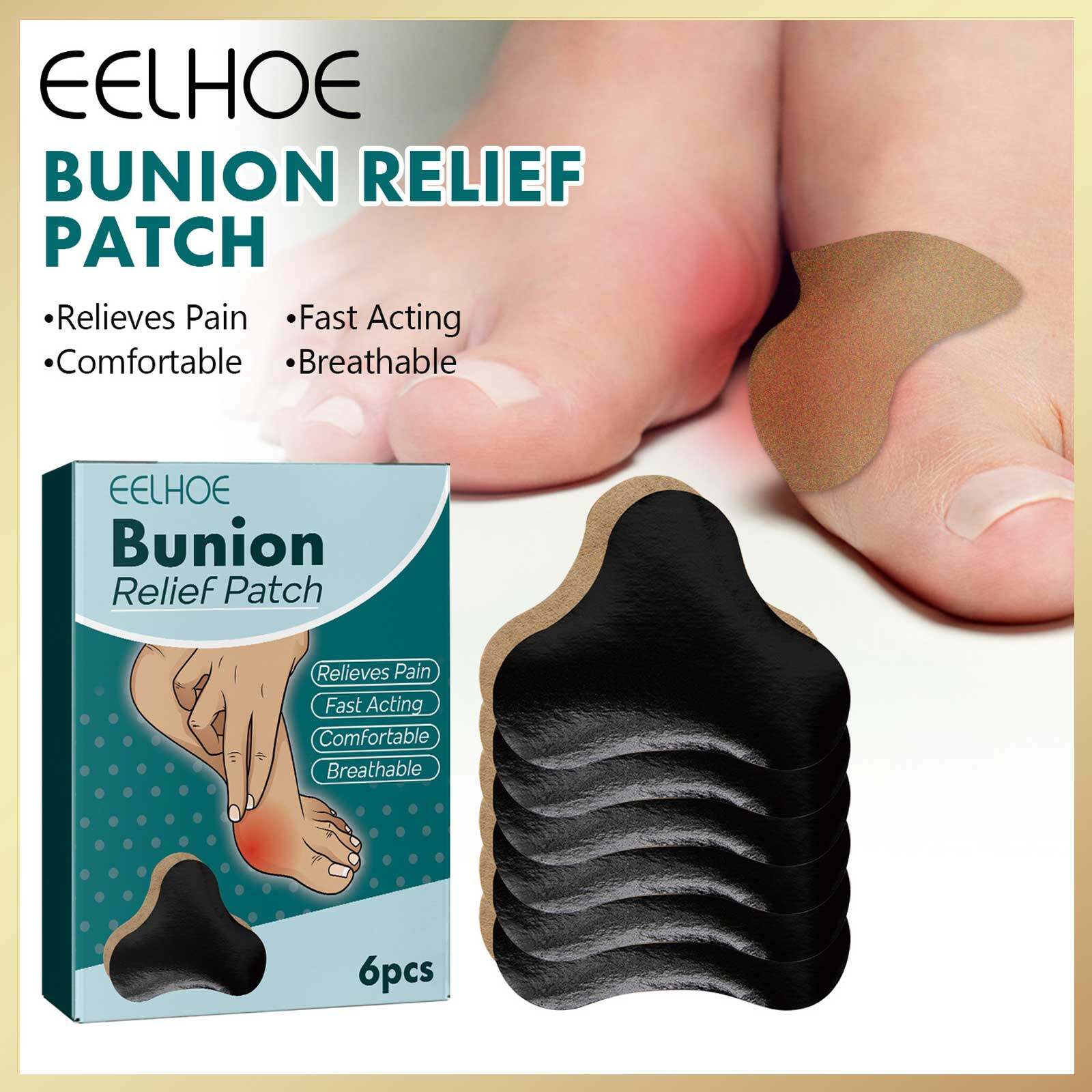 Eelhoe Bunion Pain Relief Patch Thumb Swelling Toe Joint Valgus ...