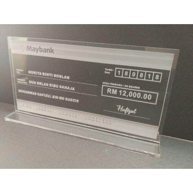 [Pre-Order] MOCKUP CHEQUE | Lazada