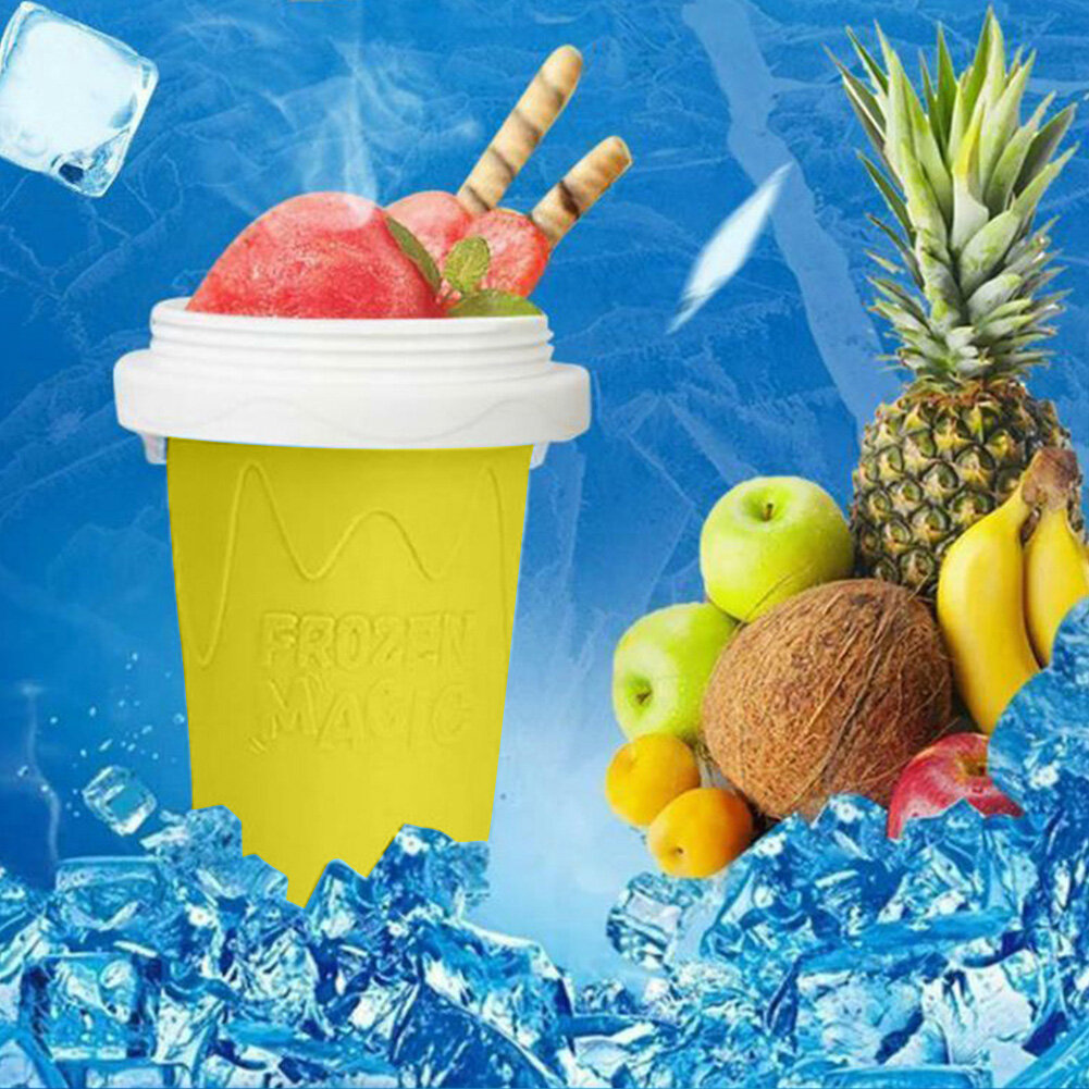 Squeeze Homemade Smoothie Sand Cups Quick Frozen Slushy Shake Fast ...