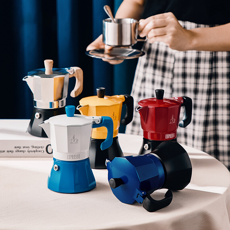 ONEISALL Hand-Made Coffee Pot Moka Pot With Handle Household Drip ...