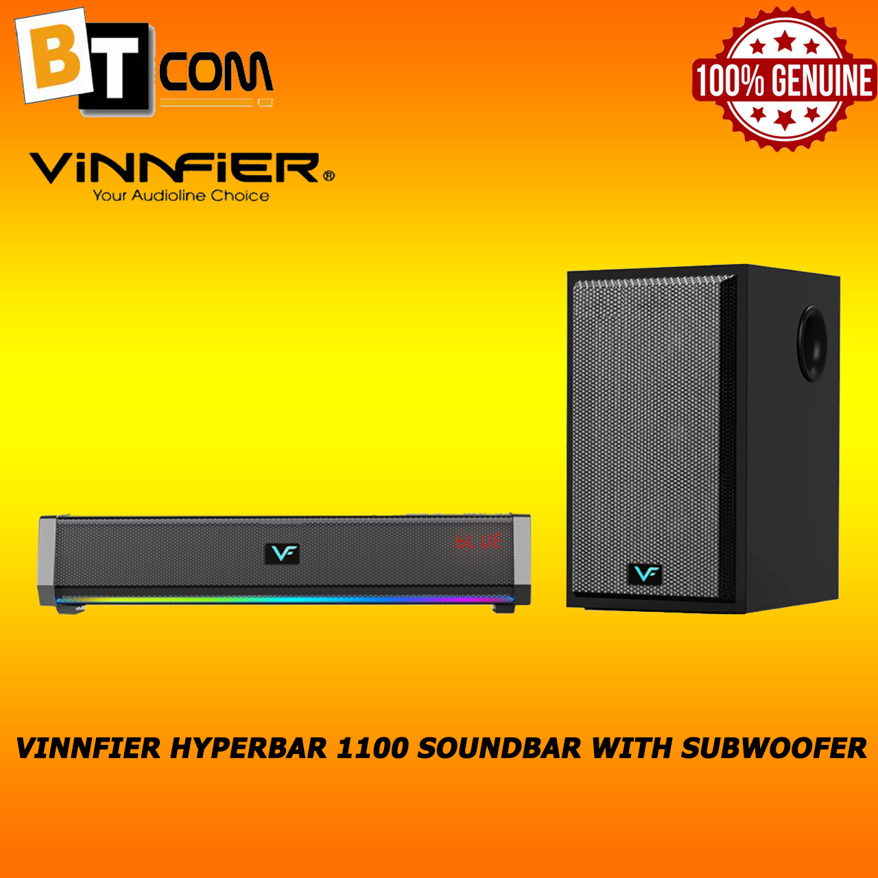 Vinnfier Hyperbar 1100 Soundbar with Subwoofer | Lazada