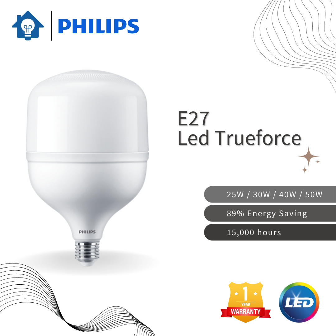 Philips Affordable 25W 30W 40W 50W E27 Tforce Core Highbay LED Bulb ( Warm White / Daylight ...