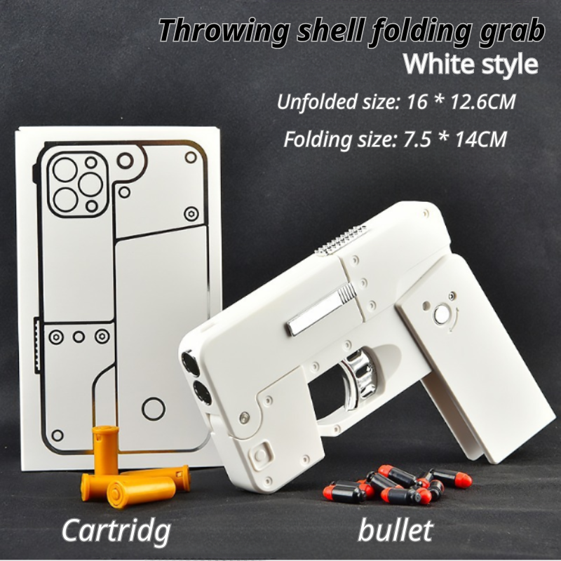 Folding mobile phone gun toy gun boy radish gun children's pistol toy ...