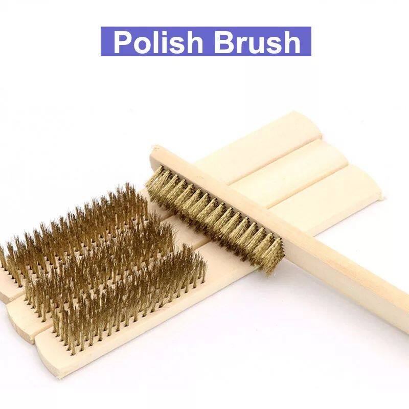 6x16 Row Copper Brush With Wood/PP Handle | Lazada