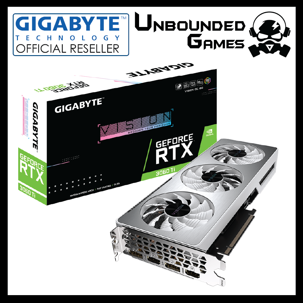 Gigabyte Graphic Card RTX 3060 Ti Vision OC 8G | Lazada