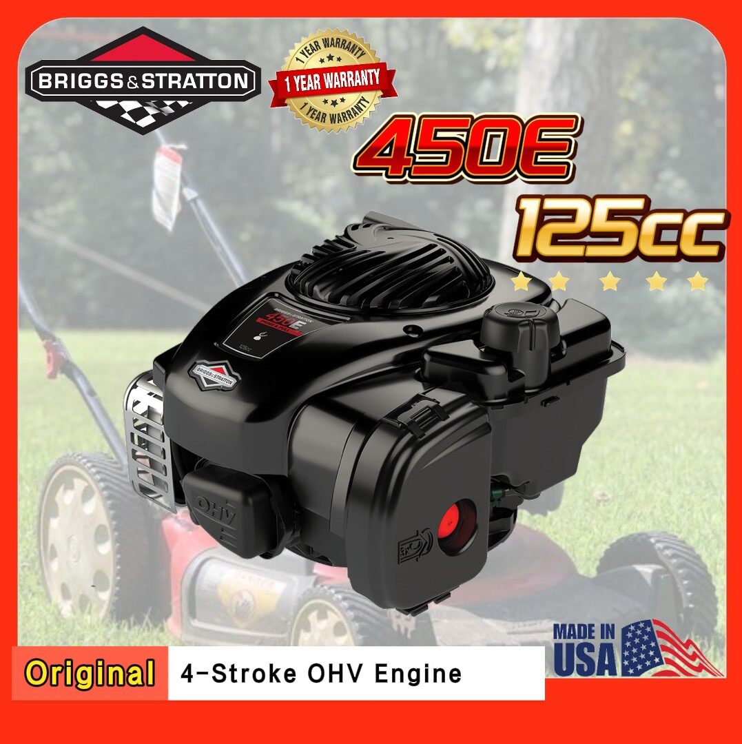 Briggs and Stratton B&S 450E 125cc OHV 4-Stroke Engine For Lawn Mower ...
