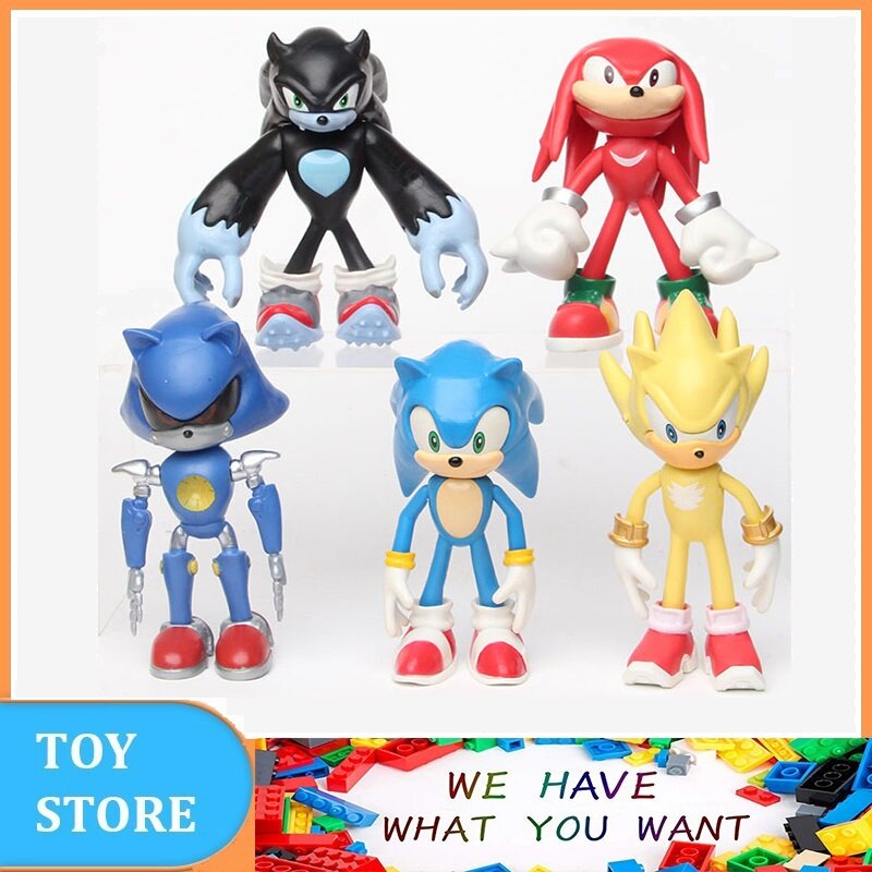 Sonic Action Figures, Tall Sonic The Hedgehog With Movable Joint ...