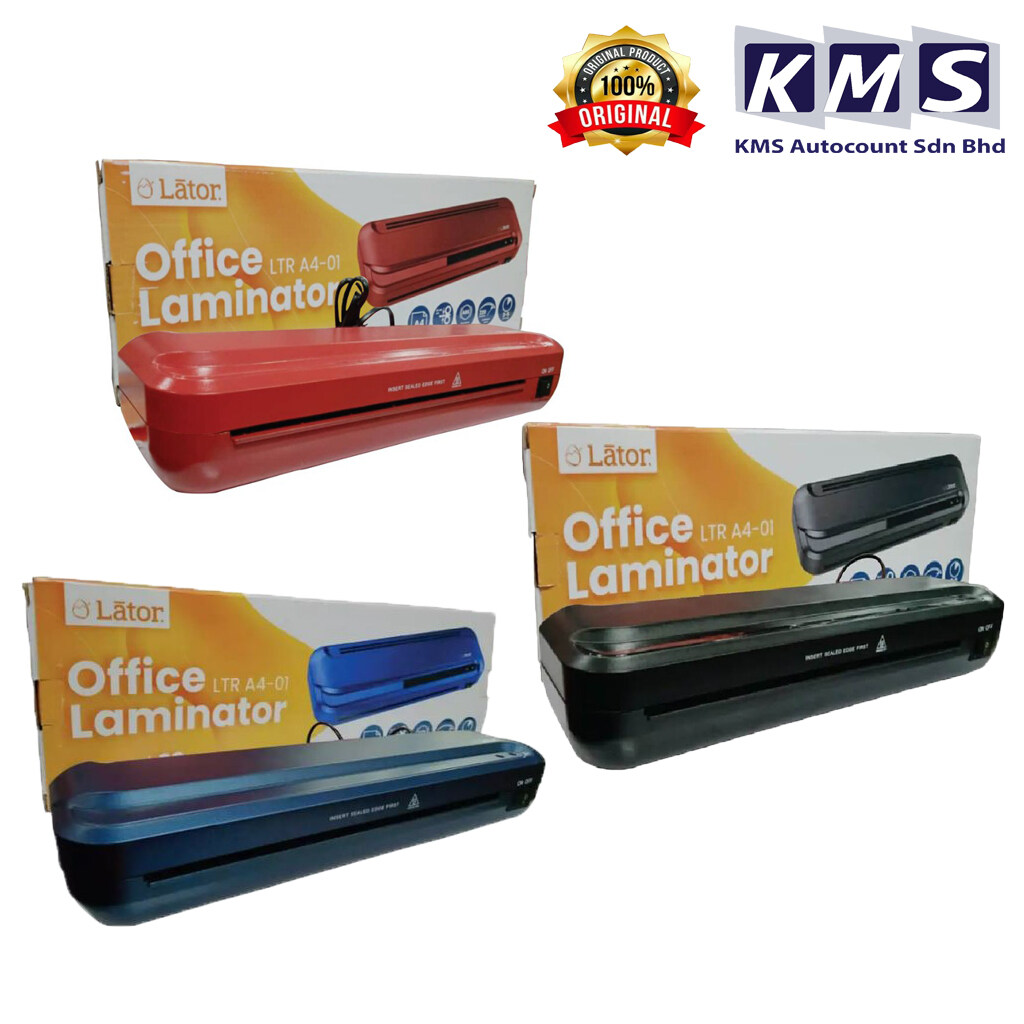 LATOR A4 Office Laminator Machine Original Black/Blue/Red | Lazada