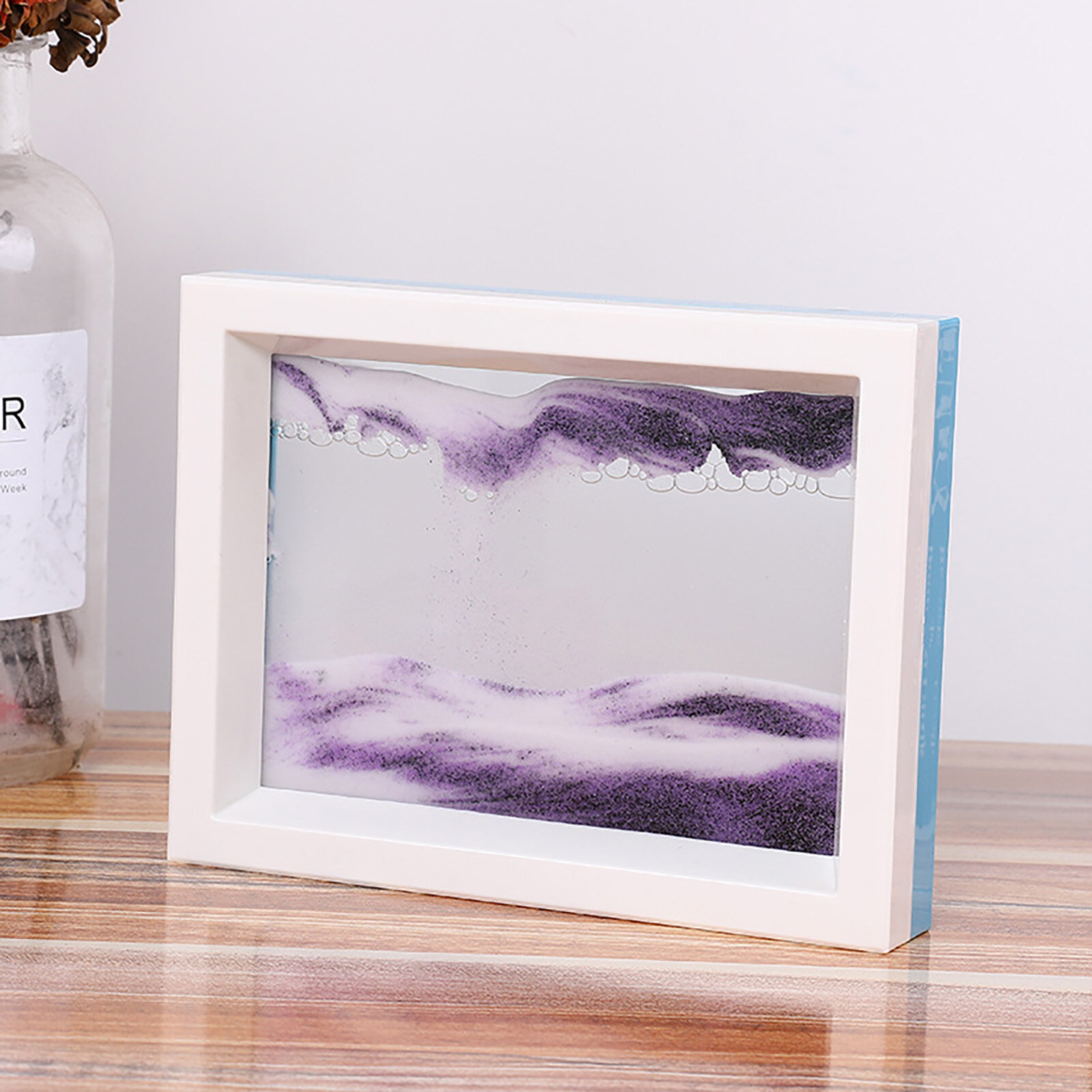 JOYJ 3D รูปภาพทรายไหลใช้กันอย่างแพร่หลายแก้วภูมิทัศน์ธรรมชาติภาพทรายแบบ ...