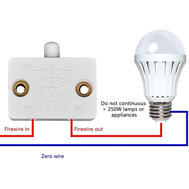 6Pcs Door Led Switch for Closet Light,Normally Closed Cabinet ...