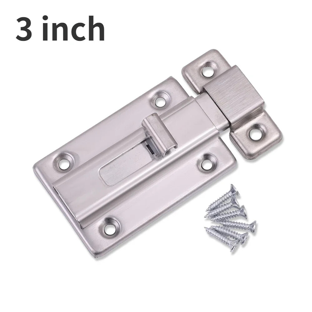 Stainless Steel Door Lock Home Anti-Theft Safe Hasp Buckle Bolts Window ...