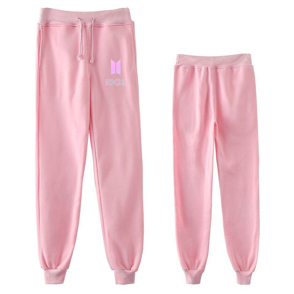 Cross-border for BTS athletic pants Korean-style loose-fit stretch ...