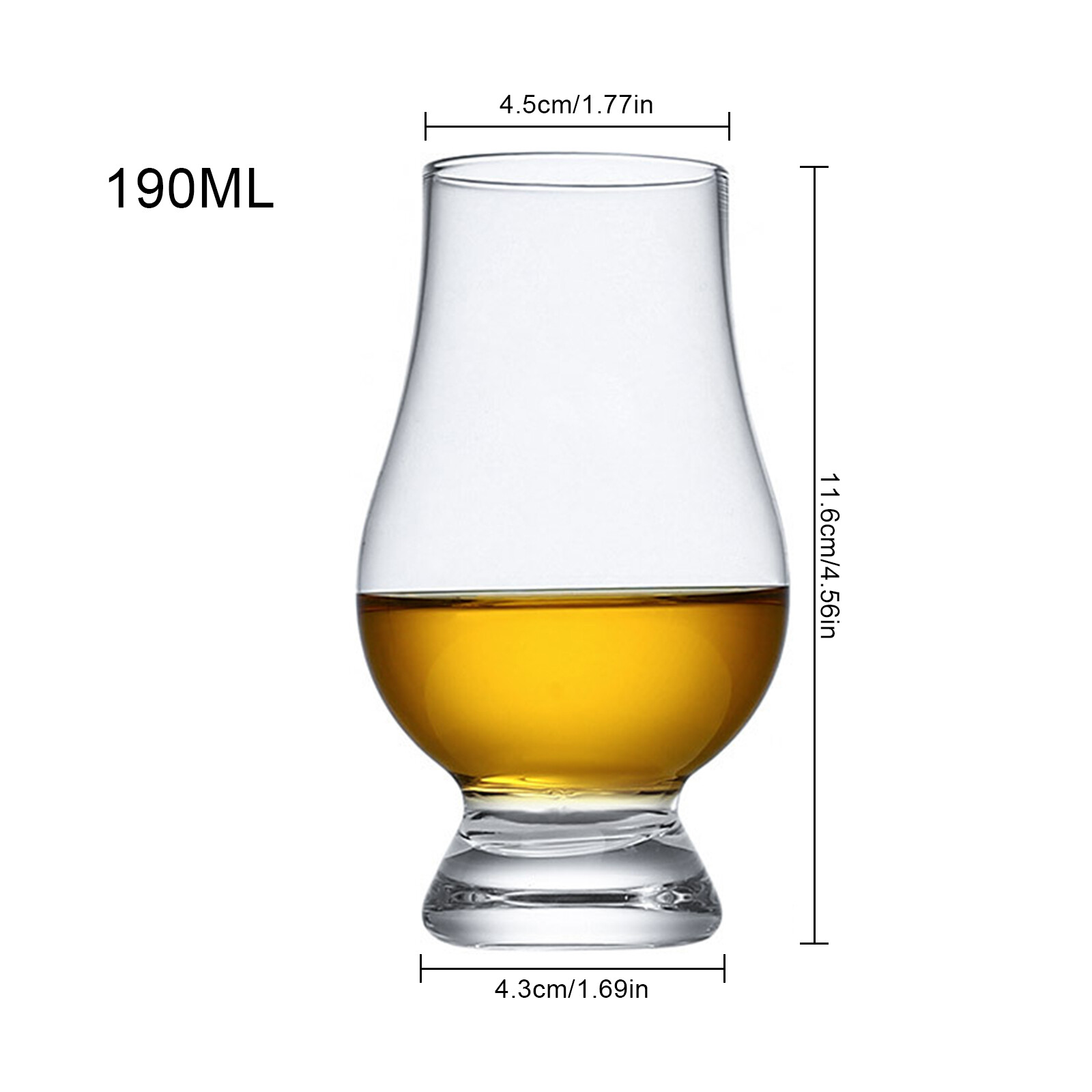 Echosns Store 190Ml แก้ววิสกี้ทนทานคู่เหล้า Tequila Bourbon คุณภาพสูงแก้ววิสกี้ชุด - echosns ...