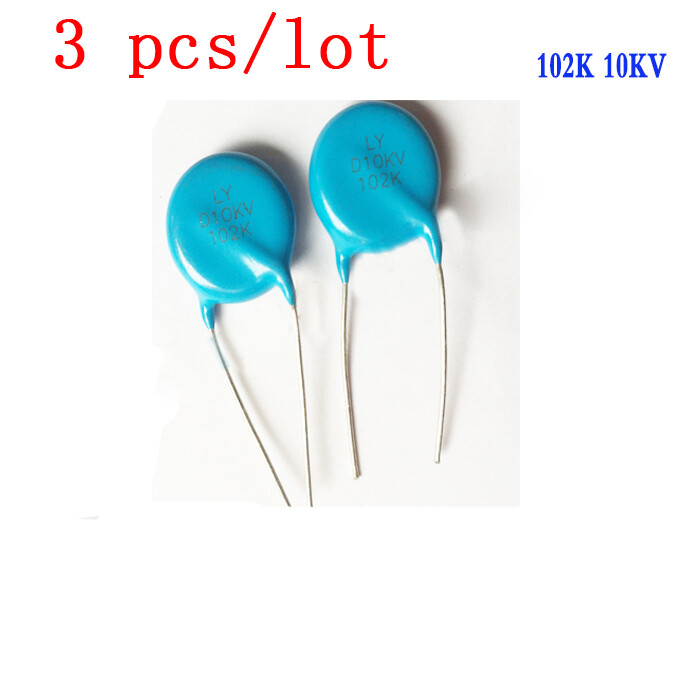3Pcs/lot 102K D10KV Ultra High Voltage Ceramic Capacitor 102KV High ...
