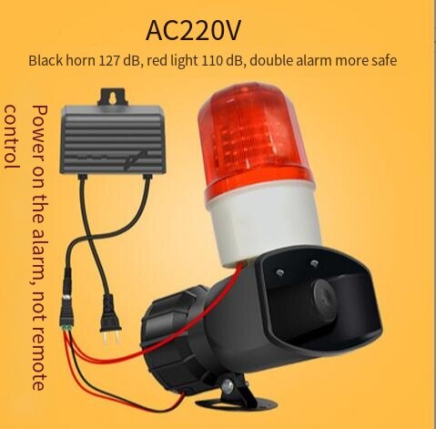 Alarm Siren 220v 12v Siren Alarm Strobe Light Security Siren Horn Alarm ...