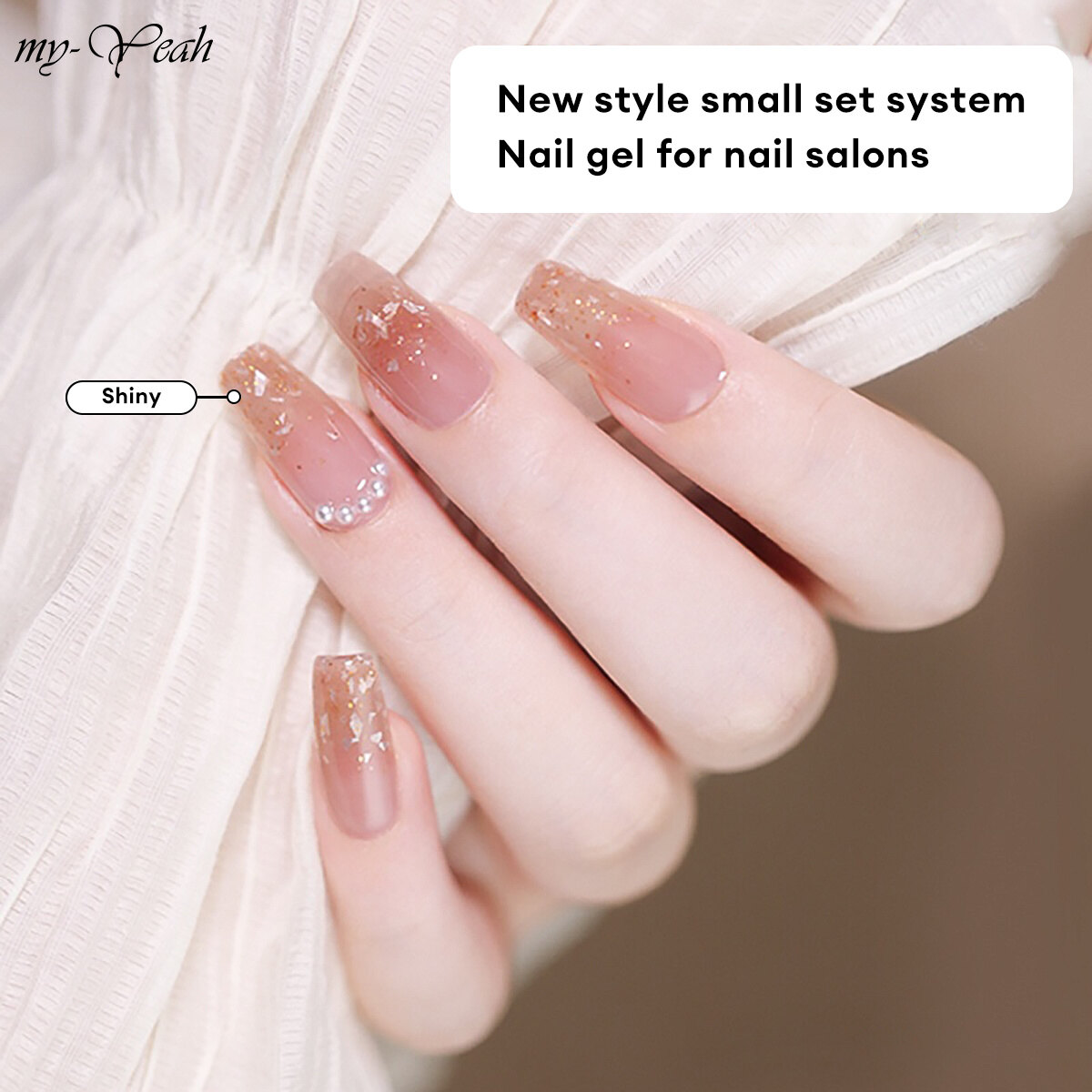 myyeah 5ml 4 Color Shining Mineral Nail UV Gel Polish Holographic ...