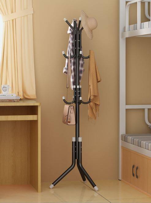 12 Cangkuk Penyangkut Kot Penyangkut Lantai Sudut Rod Tunggal Rumah ...