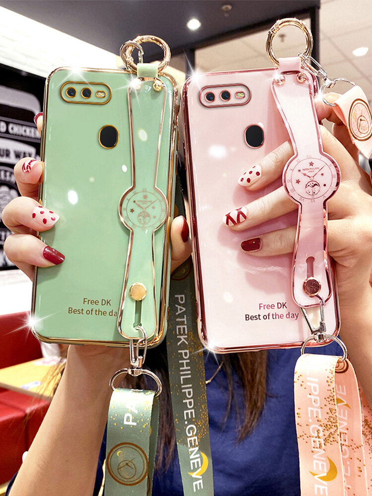 For OPPO A12 A7 A5S F9 Realme 2 Pro Case + Lanyard & Wristband Stand ...