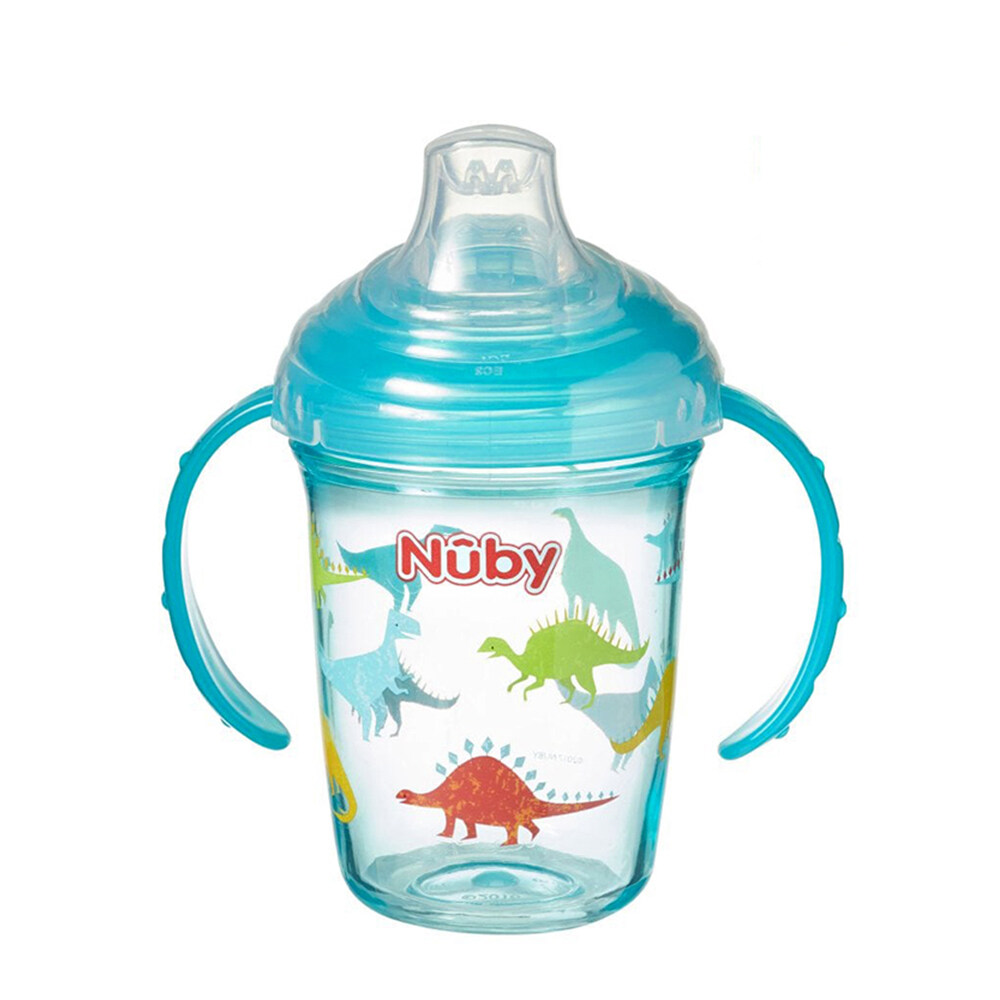Nuby Grip N Sip Tritan Spout Cup with Handle And Hygienic Cover 8oz/240ml | GoodealBB | Lazada