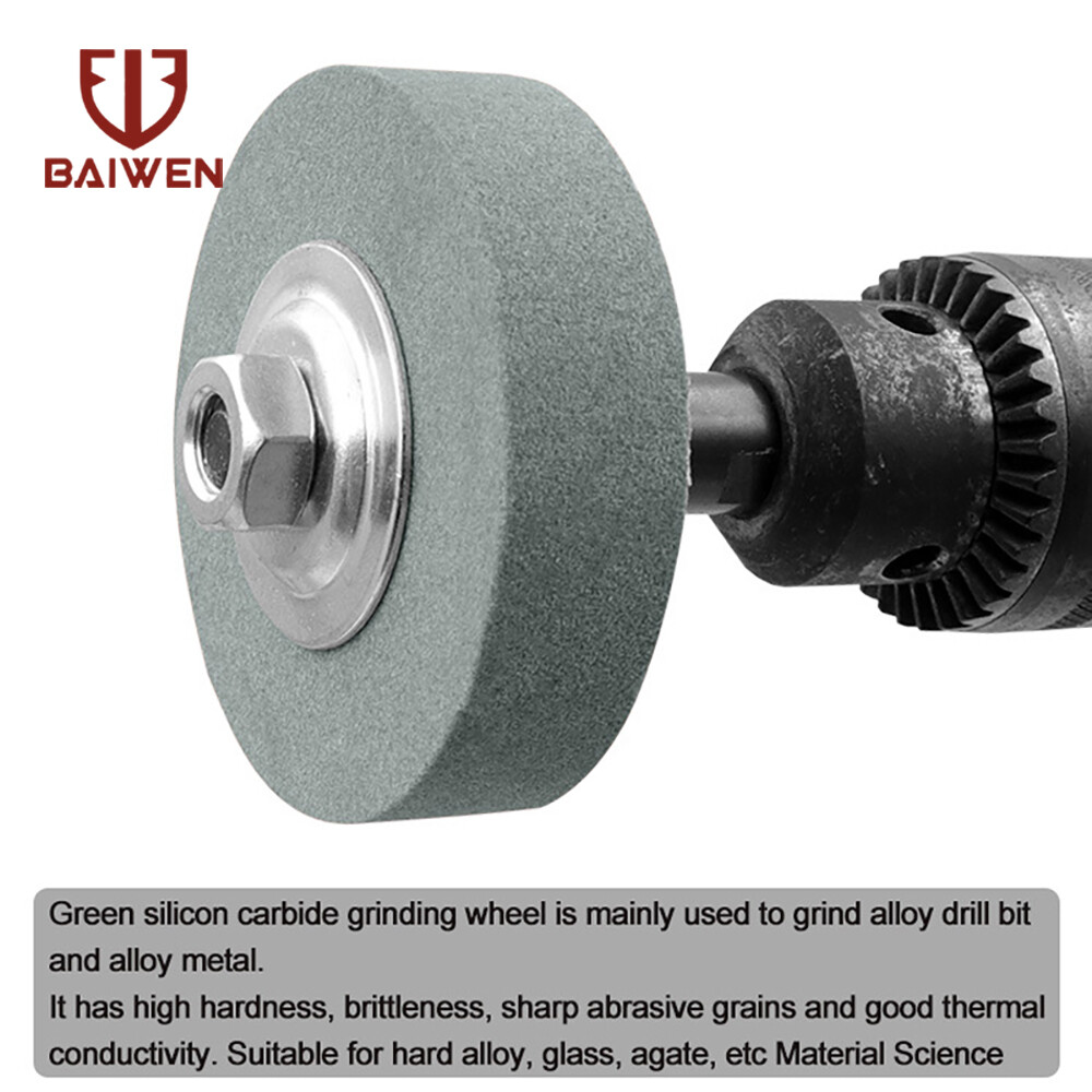 BAI WEN 75mm Ceramic Stone Grinding Wheel Silicon Carbide/White ...